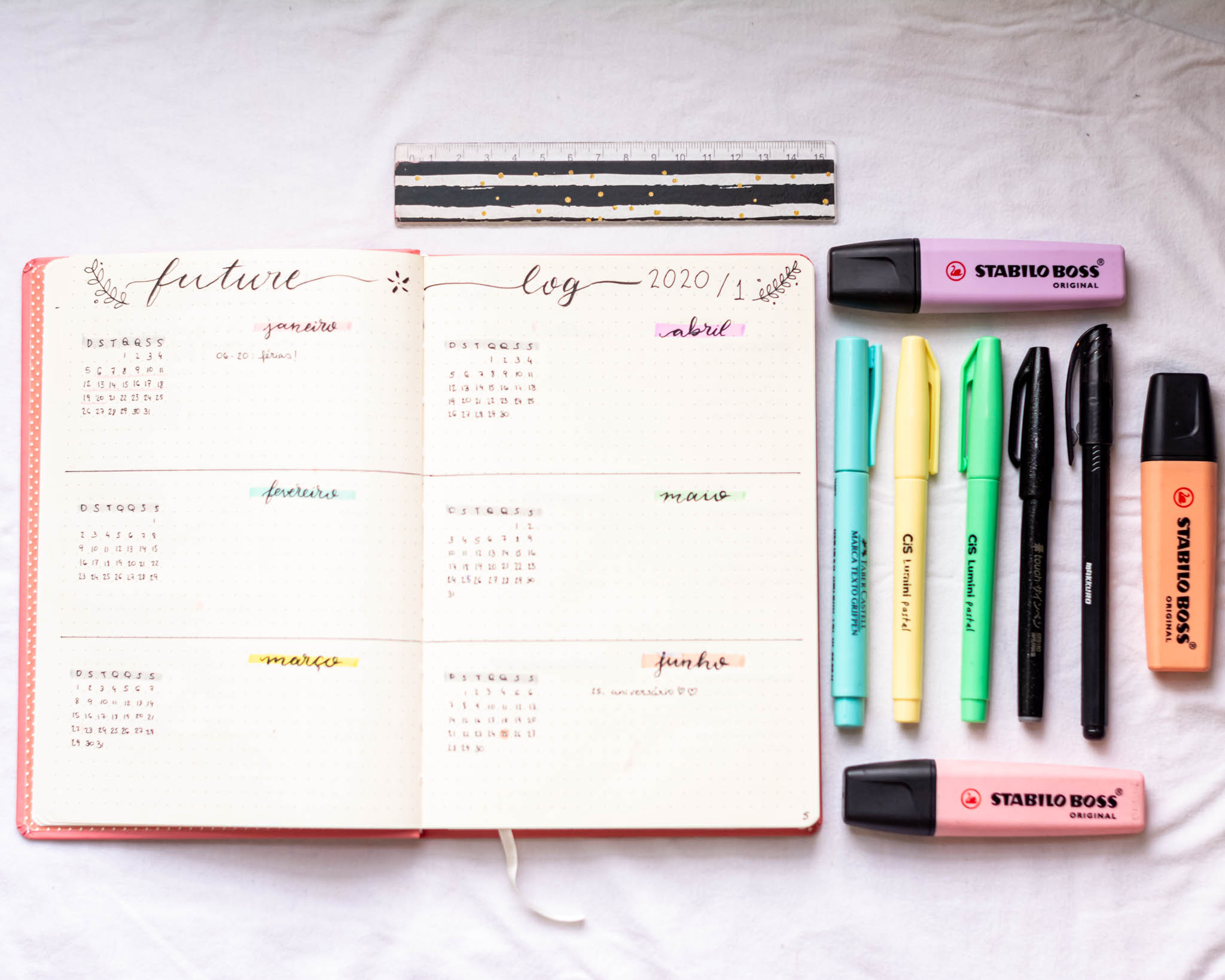 Meu bullet journal para 2020 - setup completo e ideias